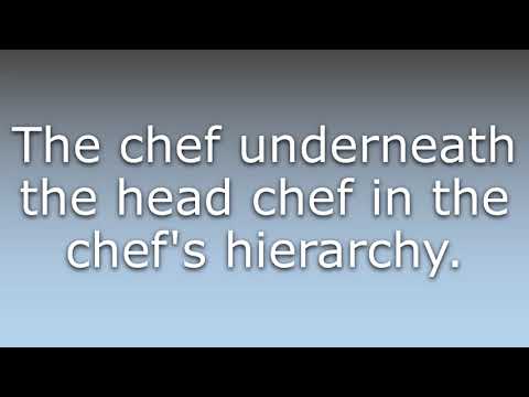 What does Sous-chef mean?