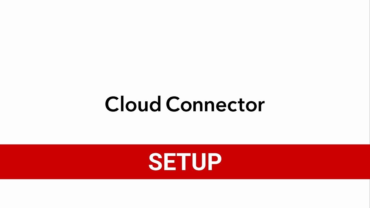Canon Cloud Connector - Setup