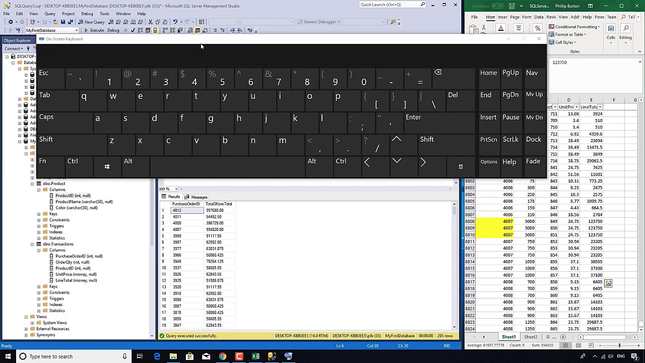 Introduction to Microsoft SQL (T-SQL) 10 - The ORDER BY clause - and how to remember their order