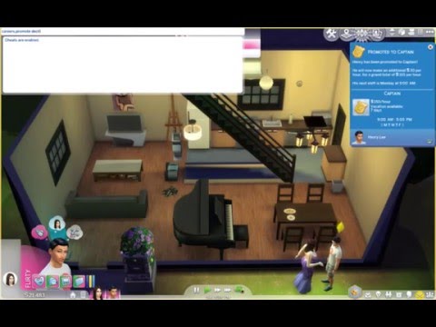 Sims 4 - How to get Promoted/Demoted Cheat!