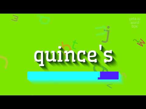 How to say "quince's"! (High Quality Voices)