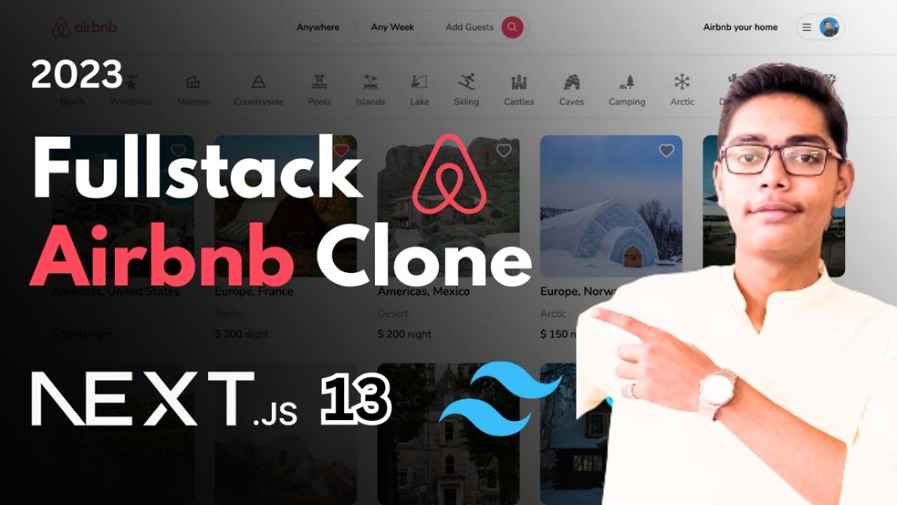 Build A Airbnb Clone Using Next.js Tailwind CSS & GPT-4 | Airbnb Clone In Next.js