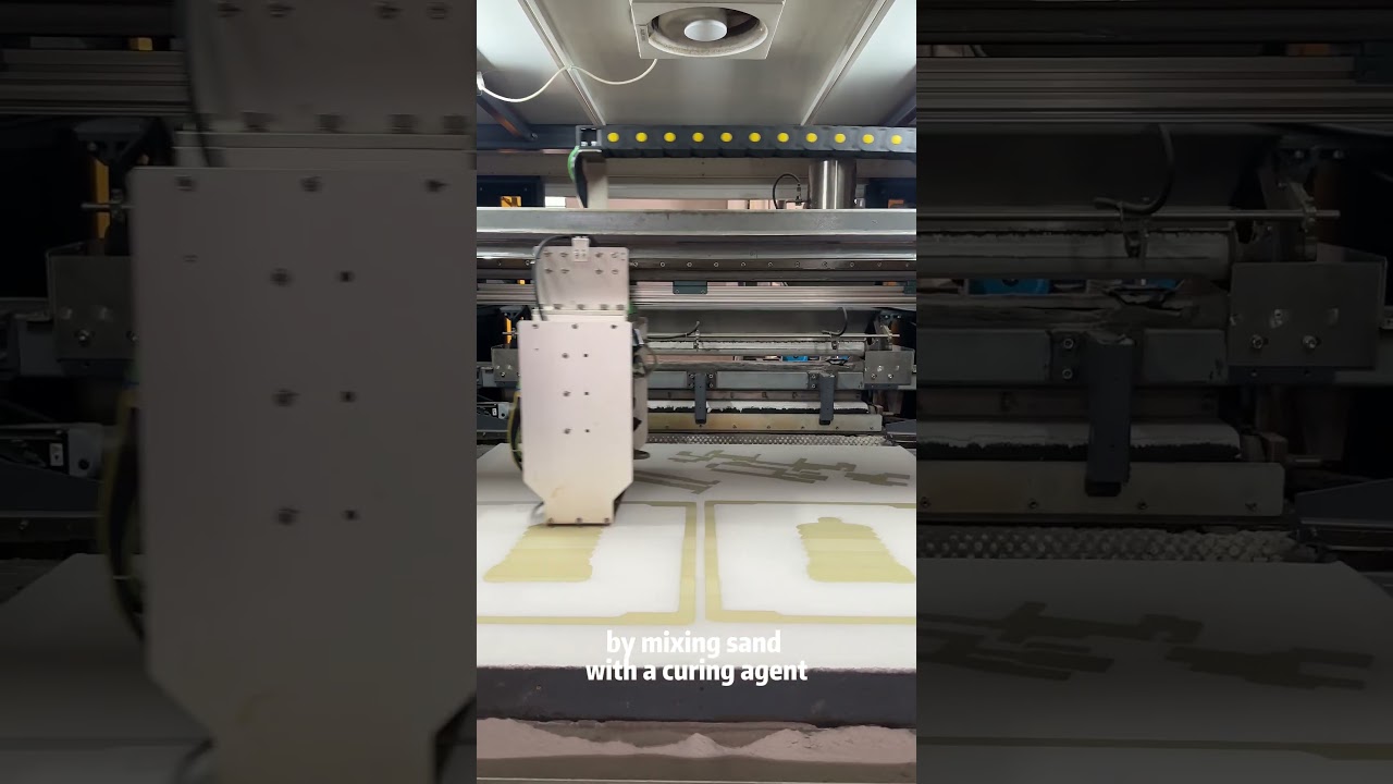 Revolutionize your casting process with 3D printed sand molds! #3dprinter #3dprint #3dsand  #machine