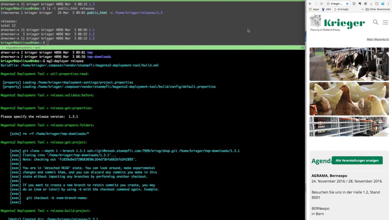 magento2 deploying demo from git