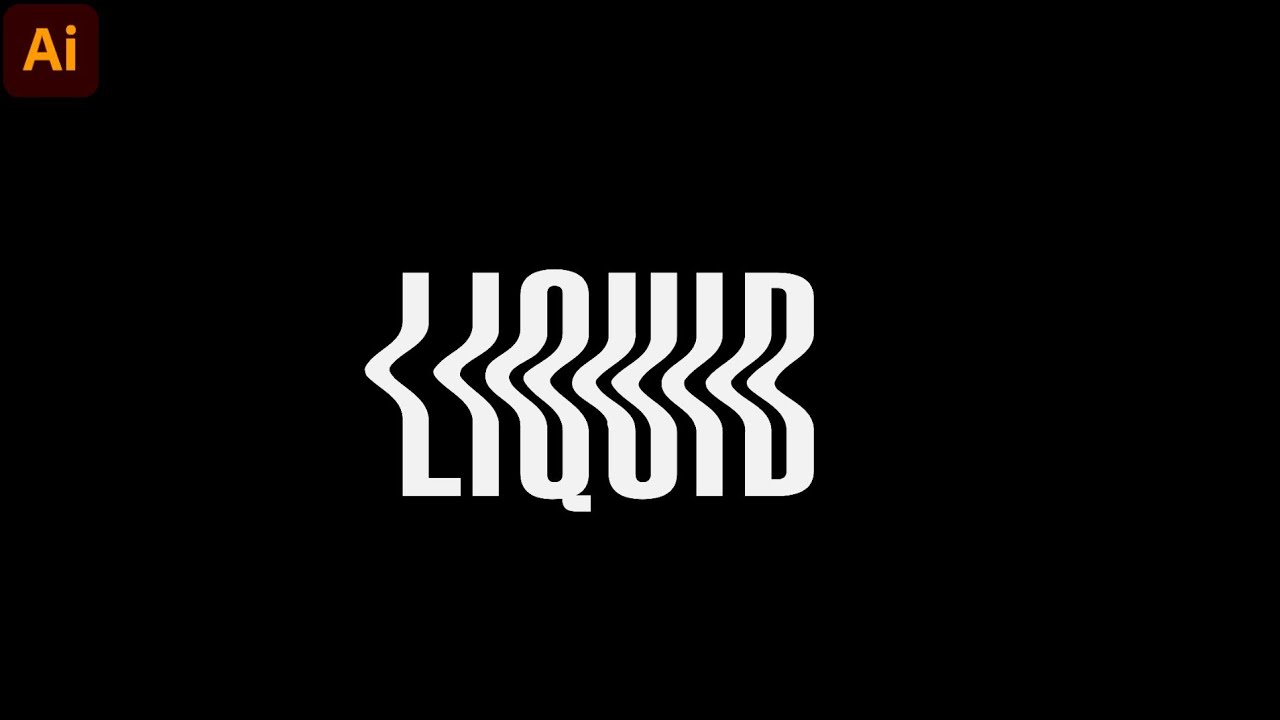Liquid Text Effect In Illustrator