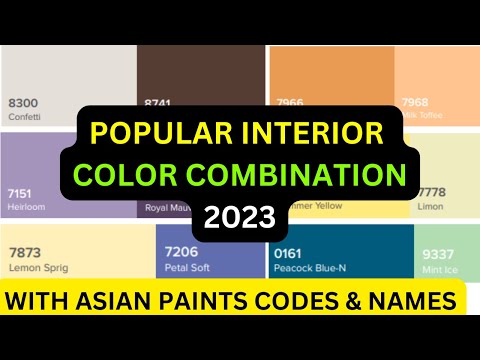 Popular Interior Paint Color codes of year 2025 From Asian Paints / asian paints colour combination