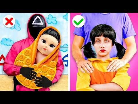 We Adopted Squid Game Doll || Hilarious Moments