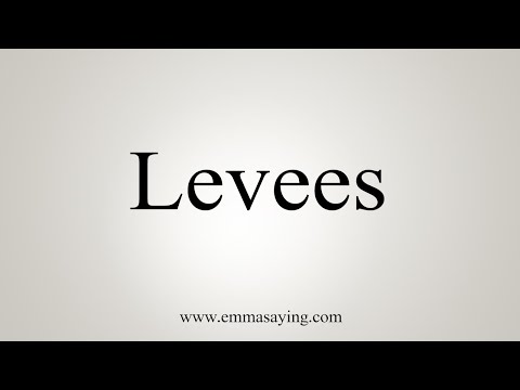 How To Say Levees