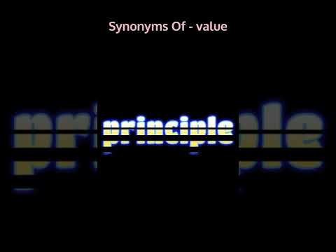 Synonyms Of Value