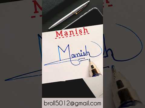 ✅ Manish Requested Signature Style 🥀💯 #brollart #calligraphy