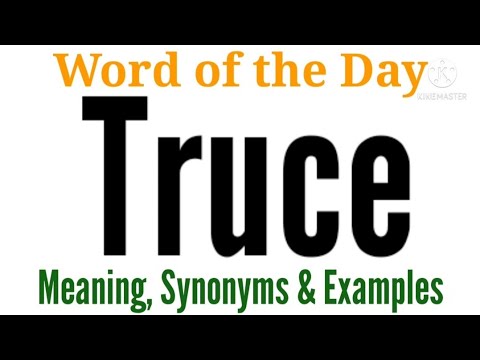 Truce Meaning in English and Hindi | Truce Synonyms and Antonyms | Truce in Sentences | Truce Means