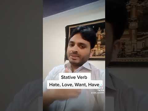 Stative Verbs (Love, Hate, Want)...Ali Raza