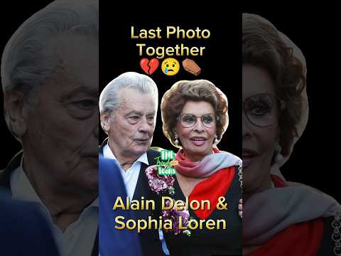 Alain Delon Last photo With Sophia Loren #alaindelon #Sophialoren #antesedepois #beforeandafter