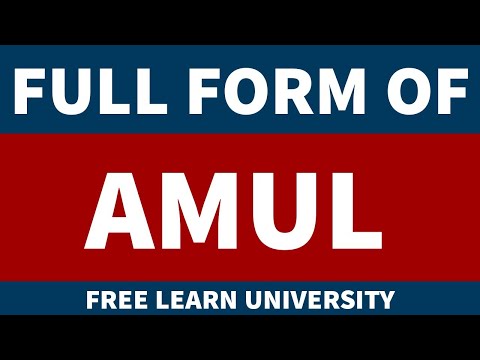 Full form of AMUL | AMUL ka full form kya hai | AMUL full form