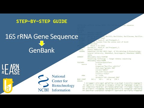 A Step-by-Step Guide to Upload Bacterial 16S rRNA Gene Sequence to GenBank