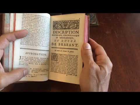 Brabant Flanders Netherlands History Geography 1756 Boucherie rare book in a lovely leather binding