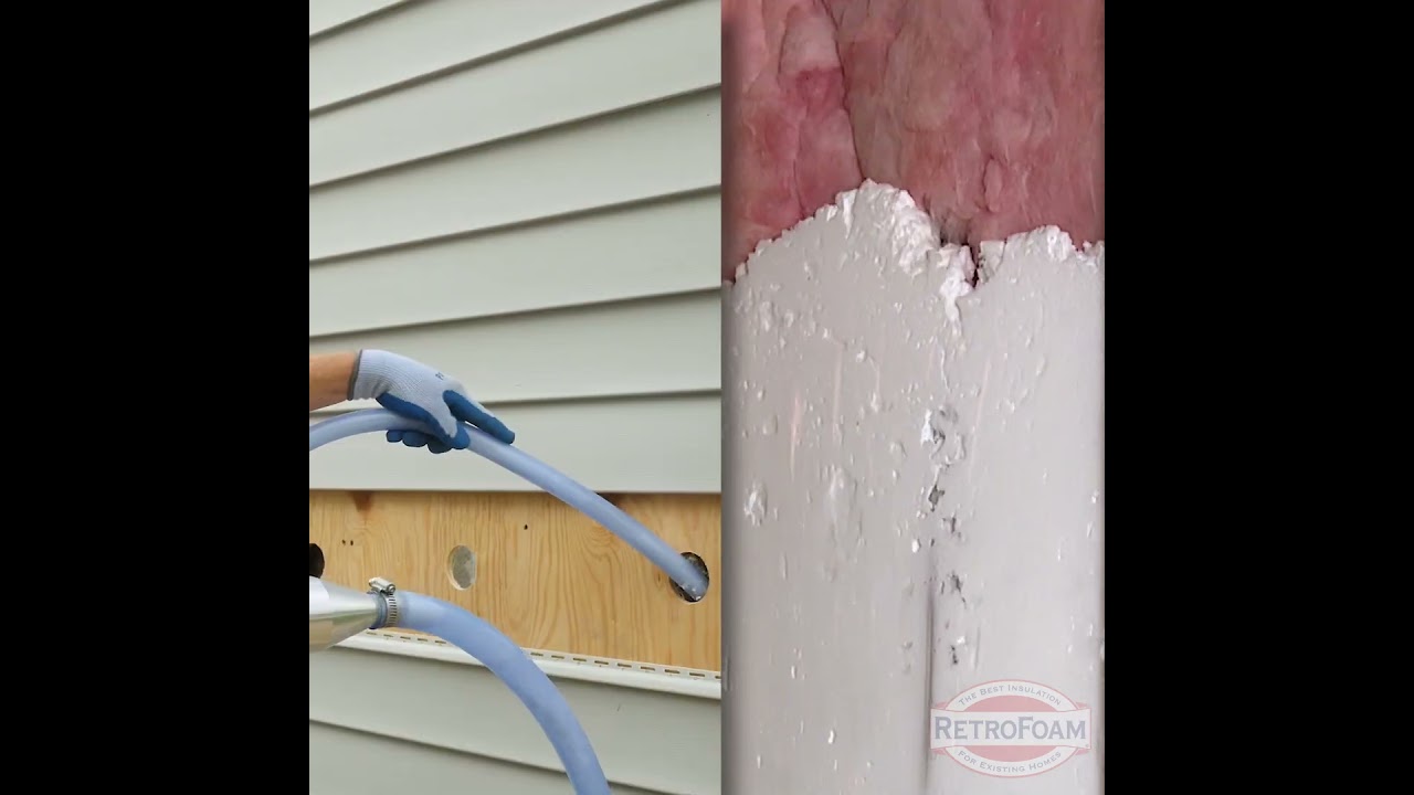 RetroFoam injection foam insulation is convenient to install