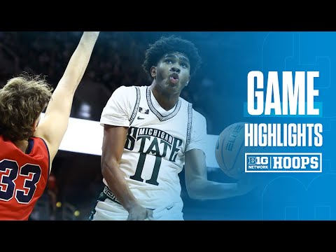 Samford at Michigan State | Highlights | Big Ten Basketball | 11/19/2024