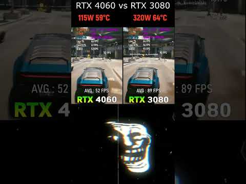 GeForce RTX 4060 vs GeForce RTX 3080???????? #pc #fps #gaming