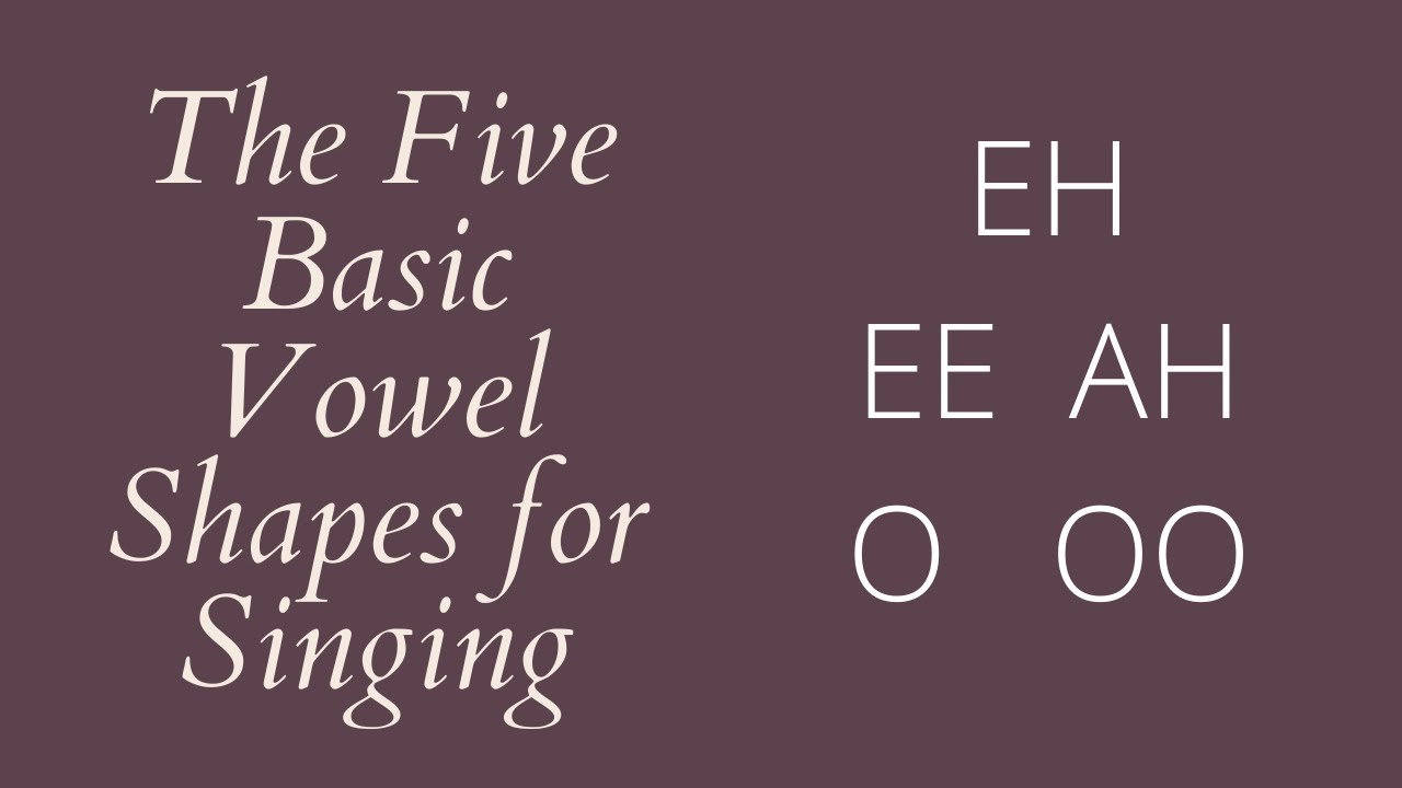 Five Basic Vowel Shapes for Singing