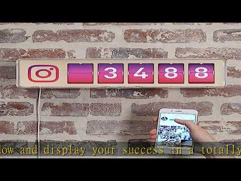 Smiirl - Instant Instagram Follower Counter - Connected to Your Professional Social Networks in Rea