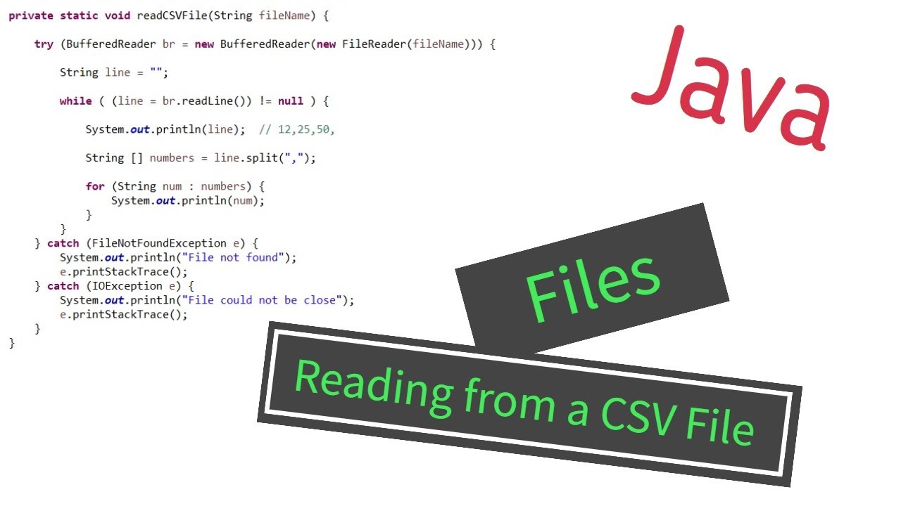 Java - Reading from a CSV file