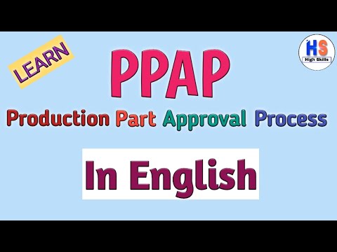 Production Part Approval Process I PPAP I In English