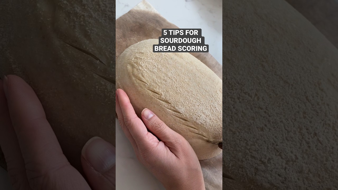 5 tips for sourdough bread scoring #sourdoughbread #sourdough #sourdoughscoring #breadscoring