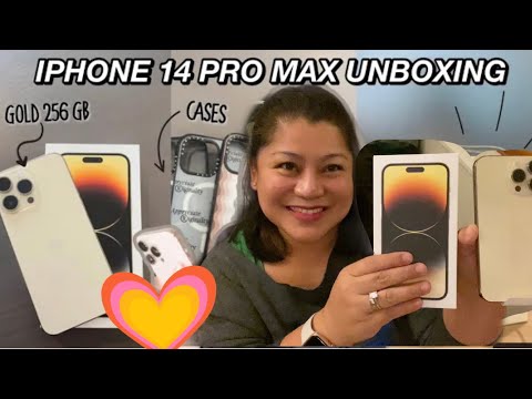 Unboxing iPhone 14 Pro Max 256GB Gold