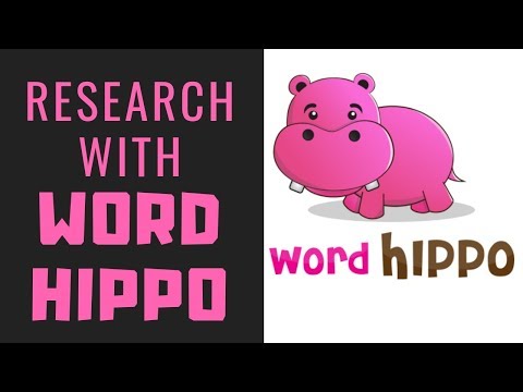 Research with Word Hippo for Merch by Amazon
