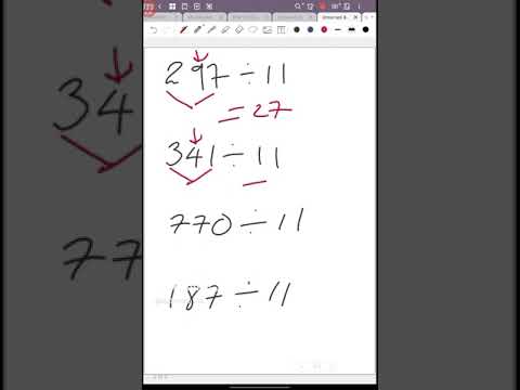 Fastest way to divide a 3 digit number by 11 ?