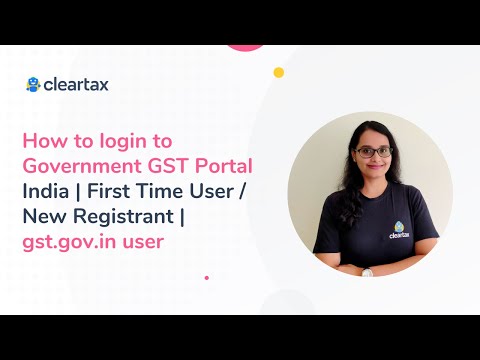 How to login to Government GST Portal India | First Time User / New Registrant | gst.gov.in user