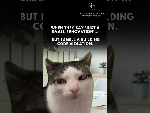 When they say "Just a small renovation" but we smell a building code violation