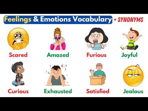 40+ Feelings and Emotions Vocabulary With Synonyms | Adjective Words In English | English Vocabulary