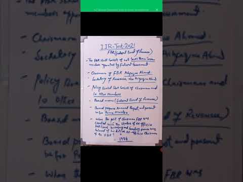 Inspector Inland Revenue Test 2021 FBR mcqs #shorts video || IIR   FPSC 2021