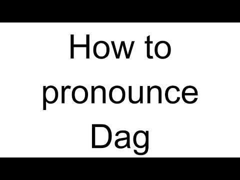 How to Pronounce Dag (Norwegian)