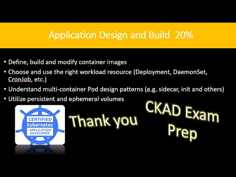 CKAD Exam | CKAD 2024 | Application Design and Build 20%