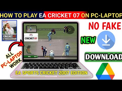 How to play CRICKET 07 Edition in PC - Laptop | Cricket 07 download for all Pc