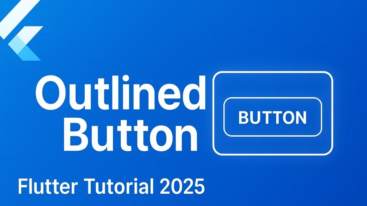 Outlined Button in Flutter 2025 | Full Guide with Styling, Color & Shape Examples
