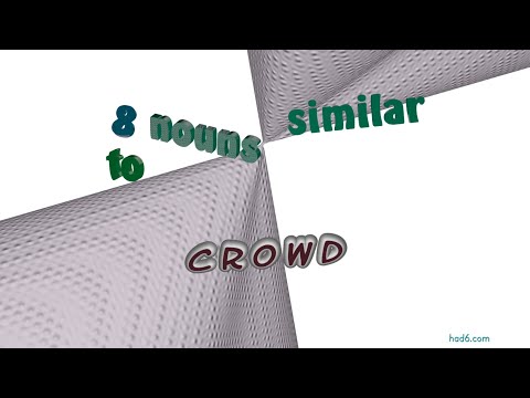crowd - 13 nouns having the meaning of crowd (sentence examples)