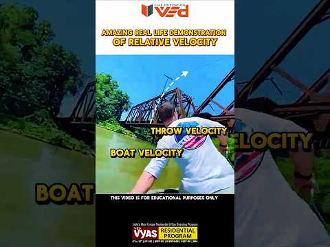 You can only UNDERSTAND this if you know VECTOR addition of VELOCITIES #shorts