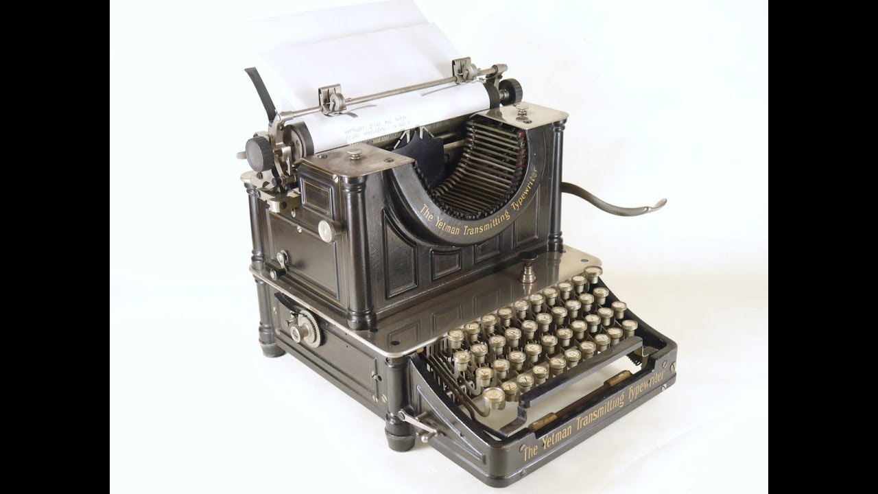 Yetman Morse Code Transmitting Typewriter  (1908)    電信用　モールス信号タイプライター