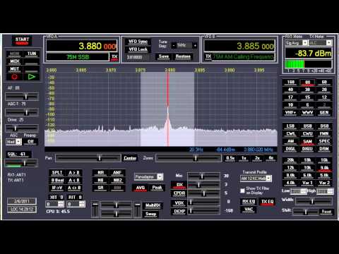 Flex 5000A - KC2IFR on 75 Meter AM - W1AEX