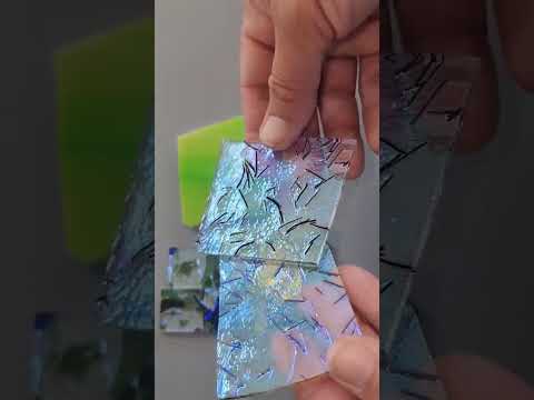 dichroic glass from Coatings from Sandberg ingb #glasscutting #stainedglassart #glassy #diy