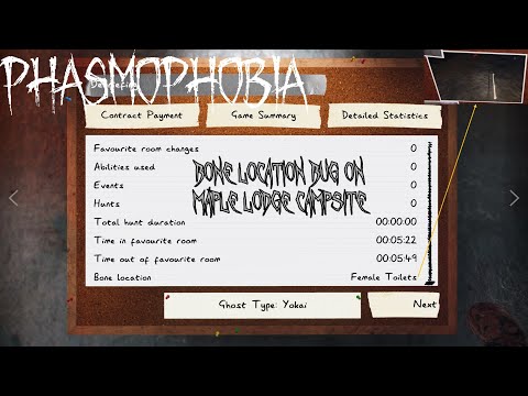 Phasmophobia Bone Location Bug On Maple Lodge Campsite