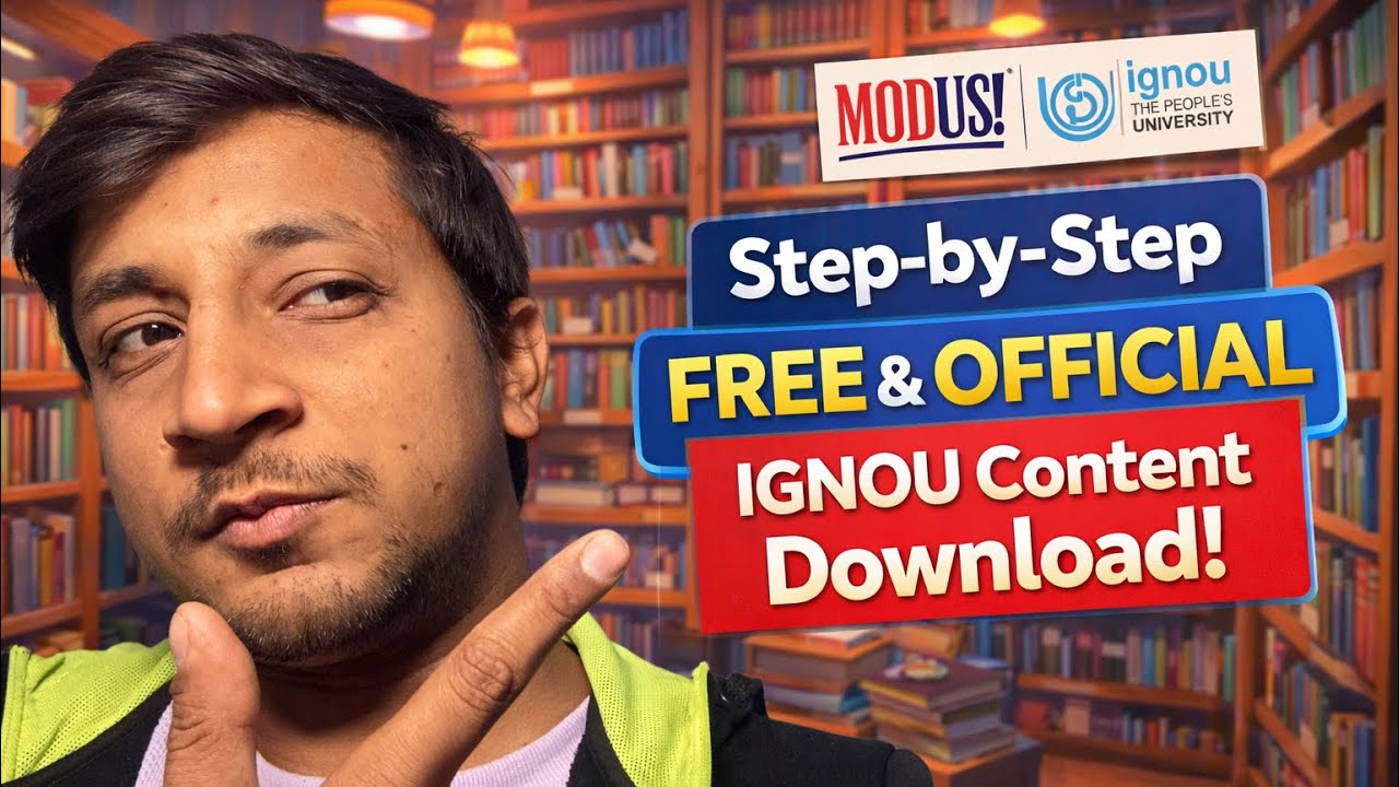 FREE IGNOU Study Material | Official Content | No Login | Full Guide Step by Step 