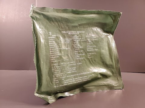 2006 Norwegian Field Ration Wolfish Casserole with Prawns Gourmet MRE Review