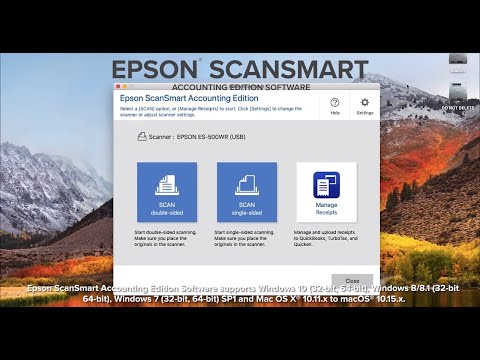 Epson ScanSmart Accounting Edition Software for Receipt Scanners | Take a Tour