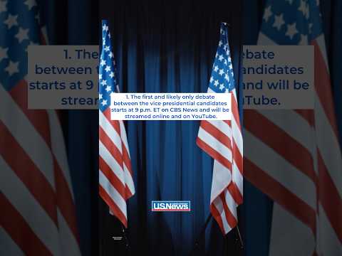 Here’s what to know about the vice presidential debate! #president #election #2024elections