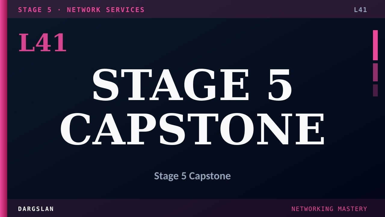 Stage 5 Capstone — explained simply | Networking #41